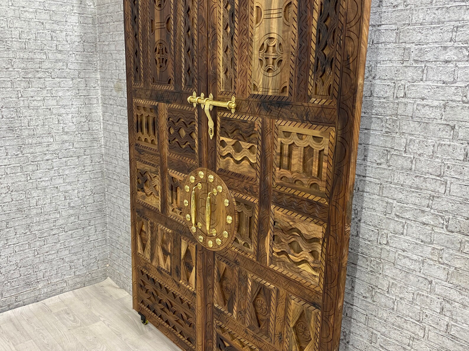 Moroccan Berber Door, Walnut Wood, Solid Door, Handmade Berber Door ...