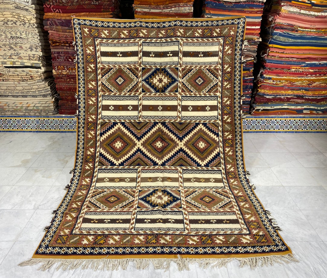 Fabulous Glaoui Rug, Moroccan Berber Rug, Taznakht Area Carpet ...