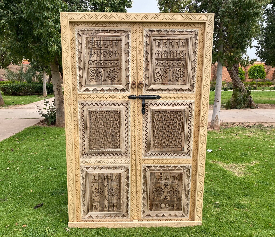 Fabulous Moroccan Traditional Door Two Berber Doors Custom - Etsy