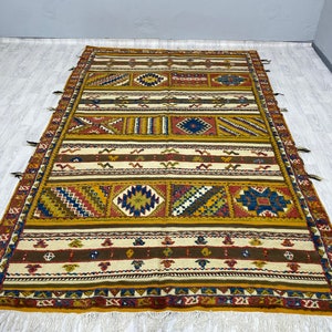 Stunning Glaoui Berber Rug Multi Color Carpet Moroccan - Etsy