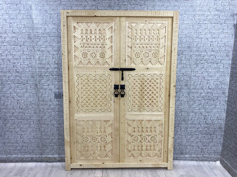 Lovely Moroccan Door Handmade Berber Door 100% Red Wood - Etsy