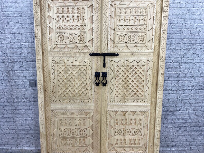 Lovely Moroccan Door Handmade Berber Door 100% Red Wood - Etsy