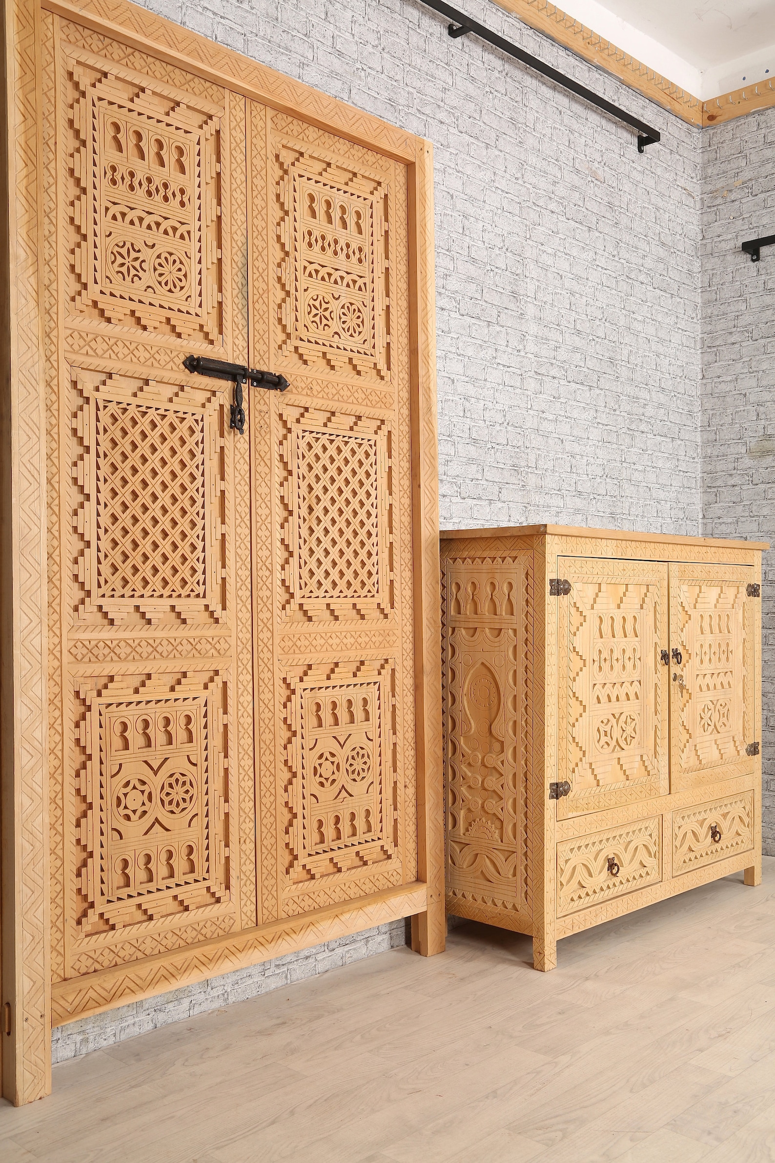 Fabulous Moroccan Door Berber Cabinet Custom Made Interior - Etsy