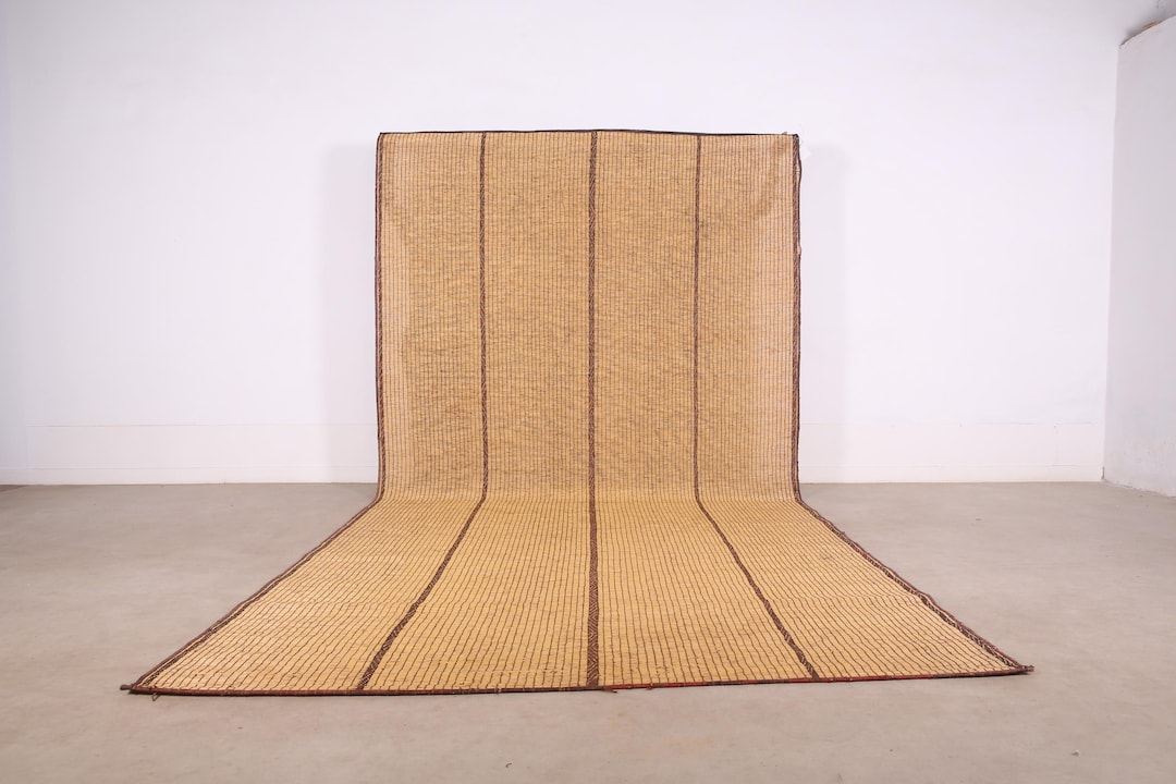 African Tribal Mat, Nomadic Mat, Tuareg Tent Mat – 220x426 CM Cultural ...