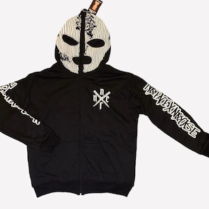 Full Zip Hoodie Over Face - Etsy