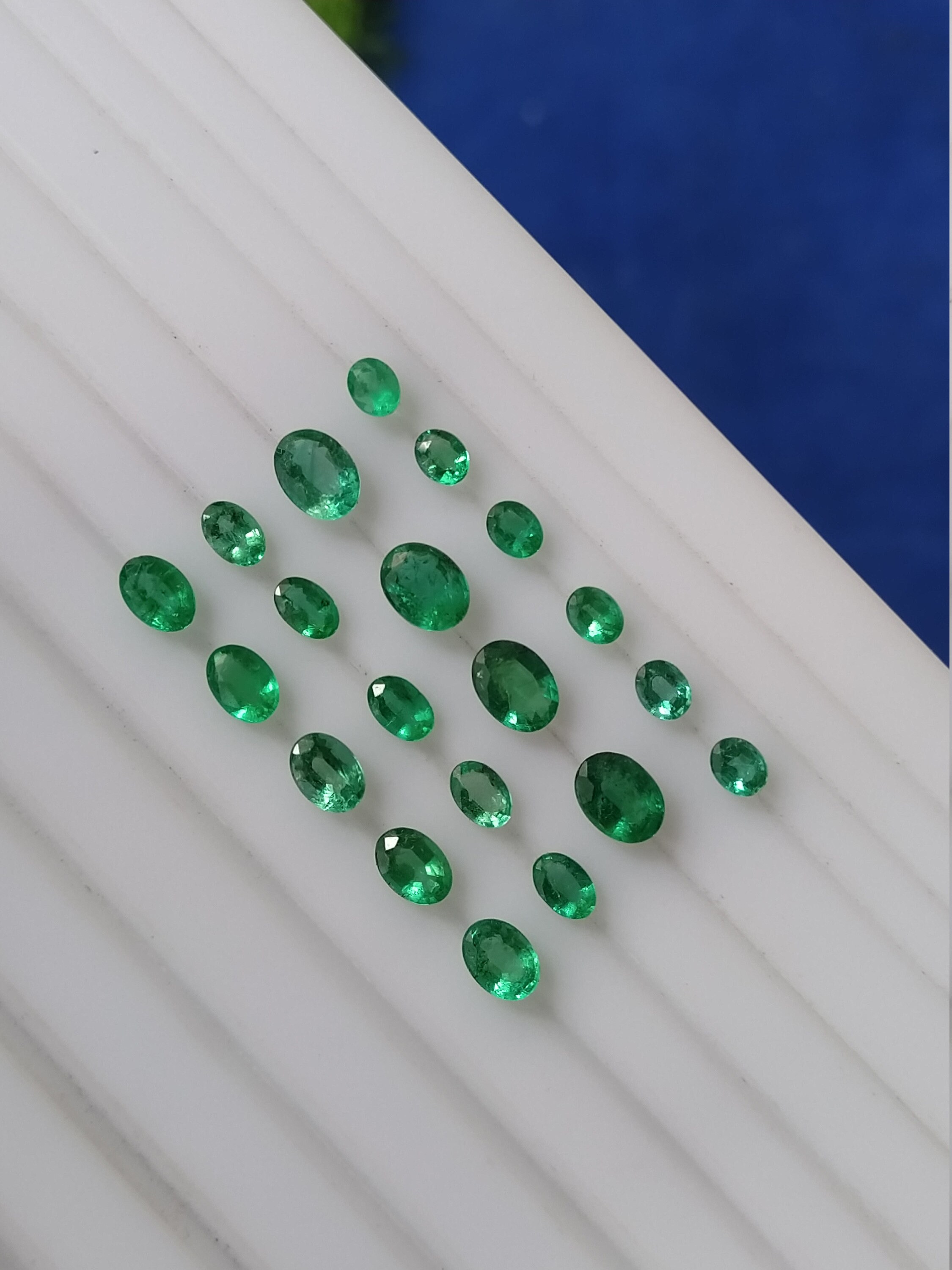 Natural Emerald Oval Shape Faceted Loose Unused Stone - Etsy