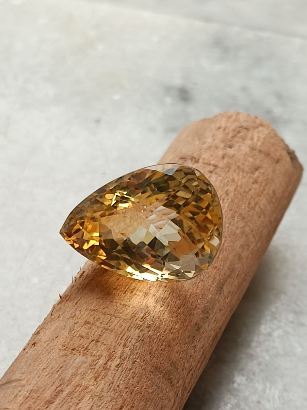 Natural Citrine, Citrine, Citrine Pear Shape, Faceted Citrine Pear ...