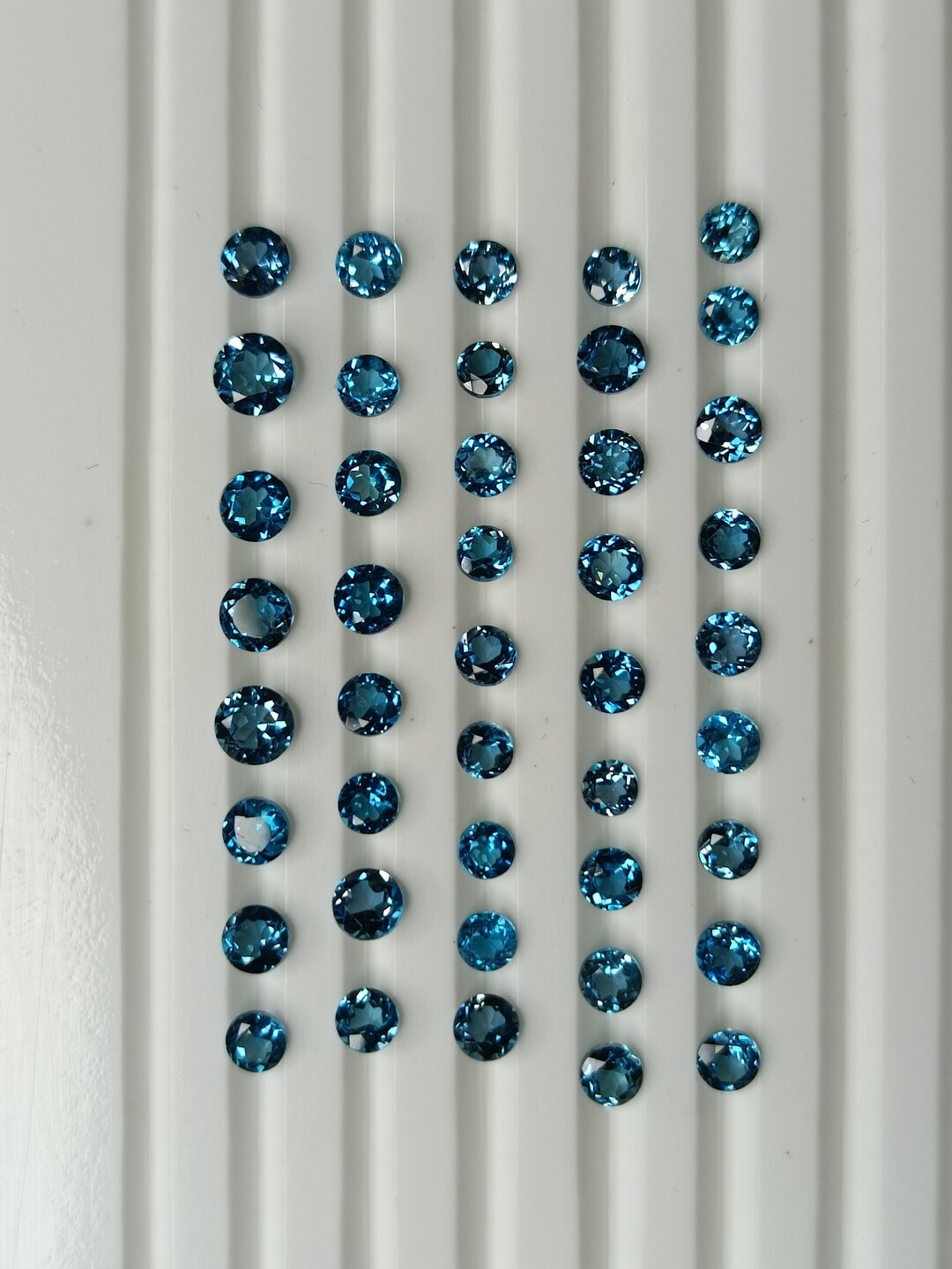 Natural Blue Topaz Round, Blue Topaz Round, Blue Topaz Stone, London ...
