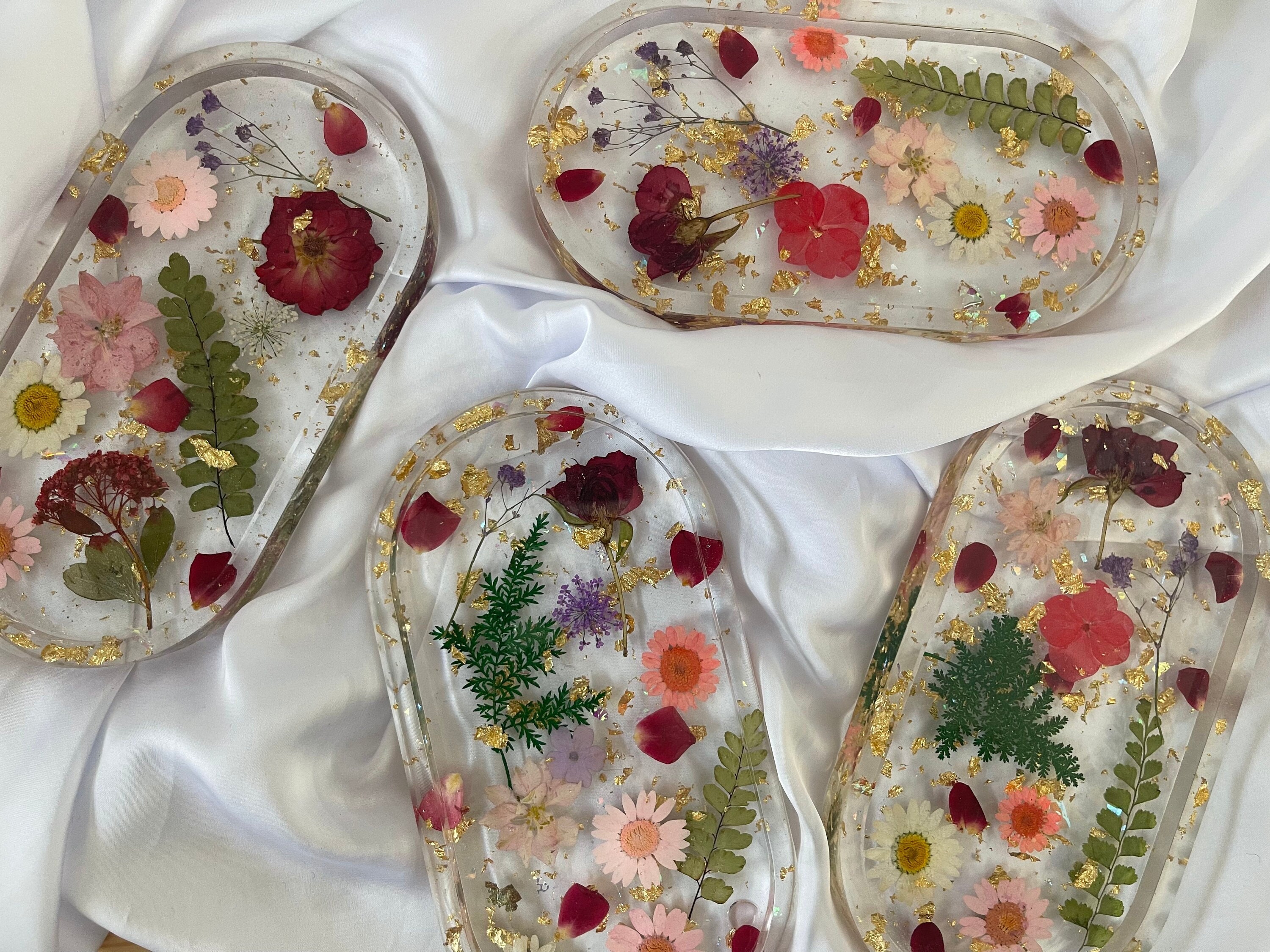 Flower Resin Trinket Dish/rolling Tray Gifts for Women - Etsy