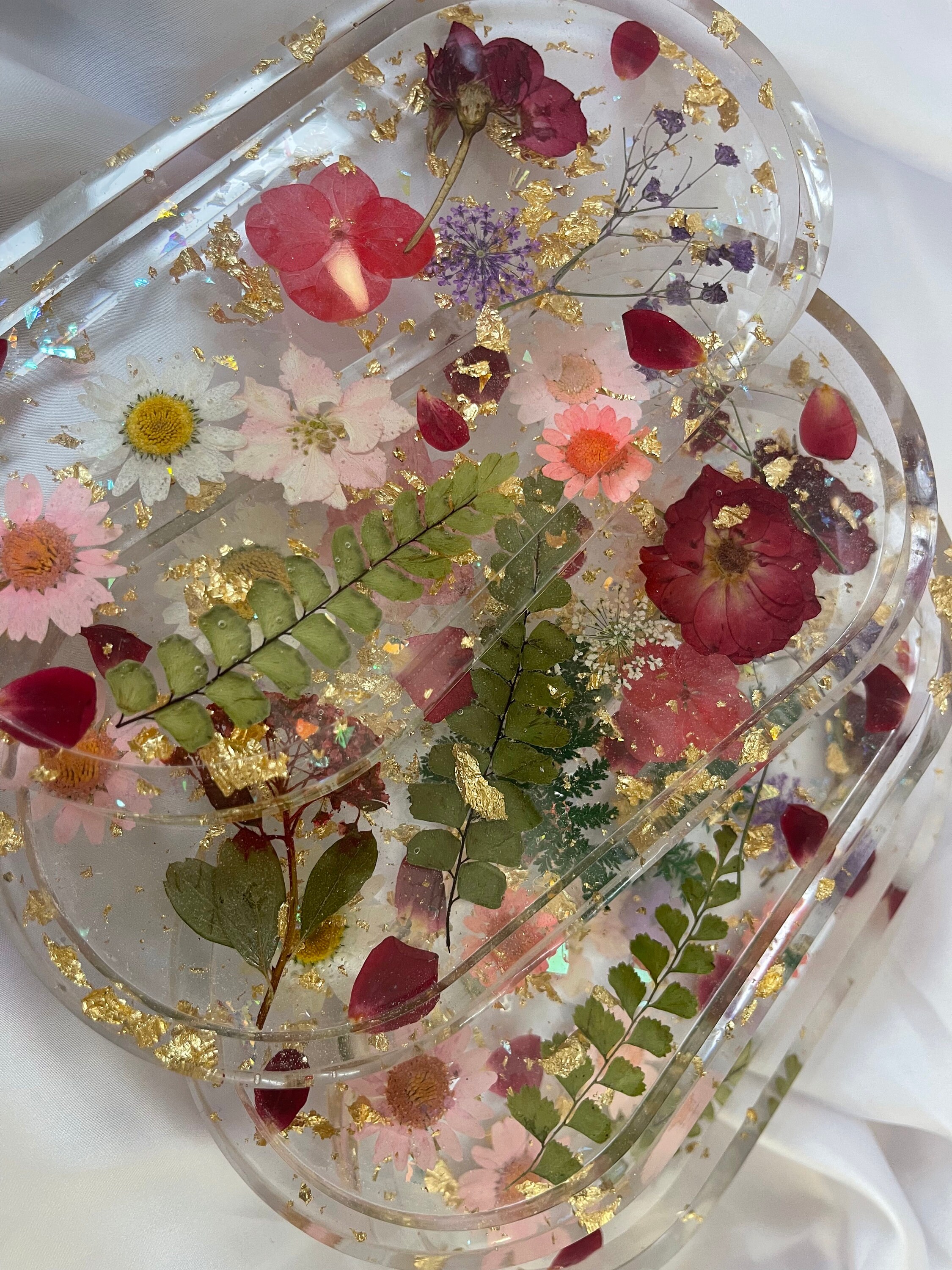 Flower Resin Trinket Dish/rolling Tray Gifts for Women - Etsy