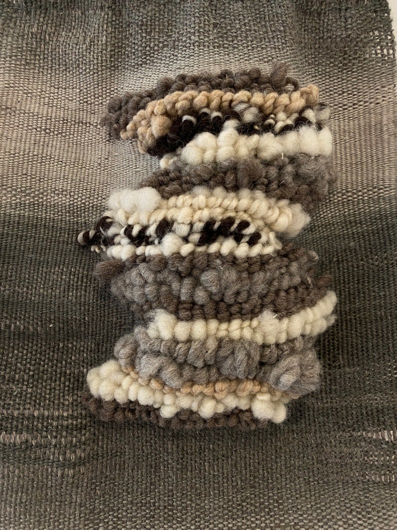 Handwoven Hand Spun Zig Zag Wallhanging - Etsy