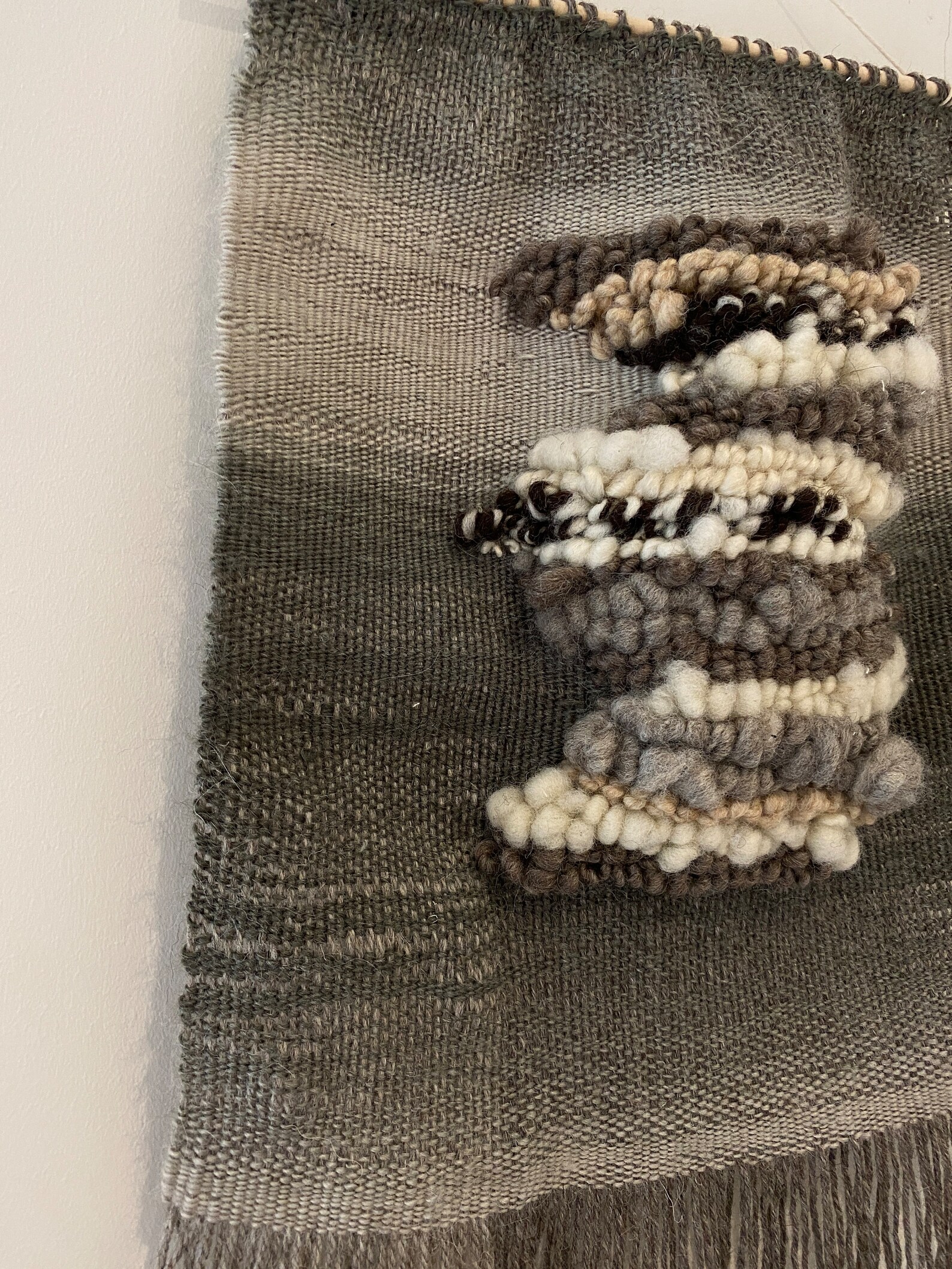 Handwoven Hand Spun Zig Zag Wallhanging - Etsy