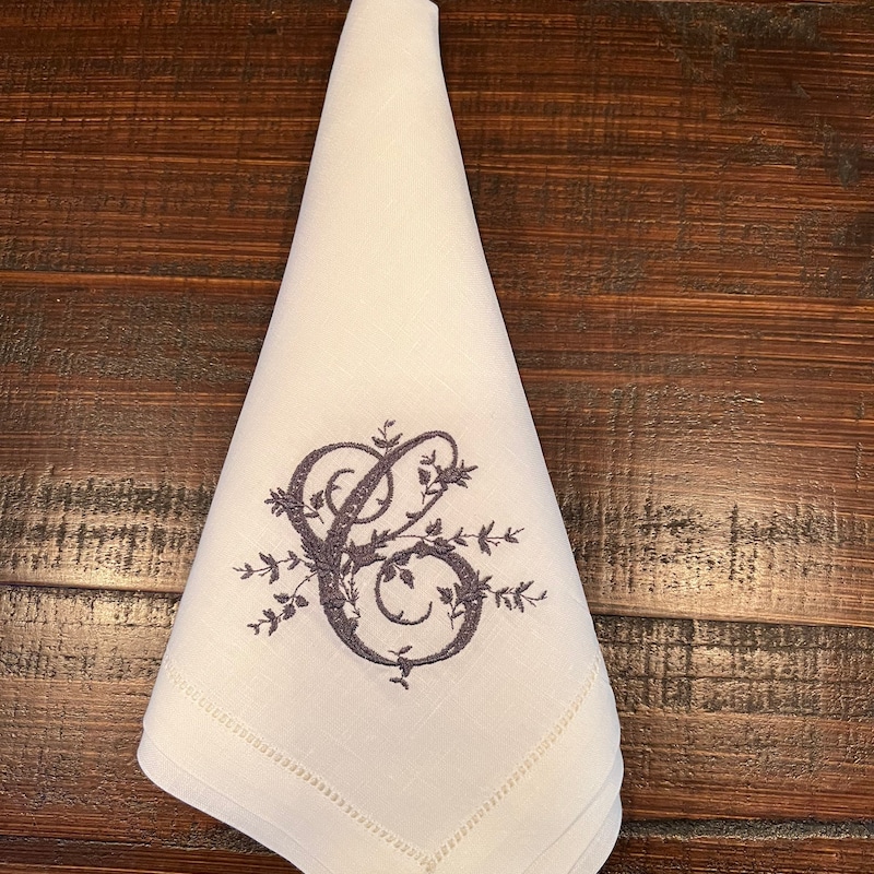 Monogrammed Napkins - Etsy