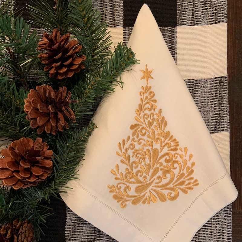 Christmas Tree Napkin - Etsy