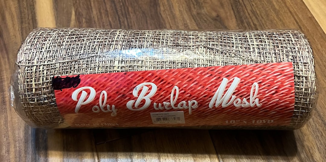 Burlap Mesh, Wreath Mesh, Beige Mesh, Everyday Mesh, Poly Burlap Mesh ...