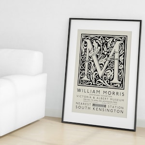 William Morris Letters/alphabet Prints, Vintage Art, Home/wall Decor ...