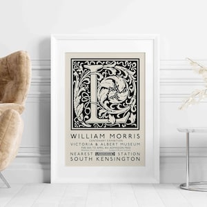 William Morris Letters/alphabet Prints, Vintage Art, Home/wall Decor ...