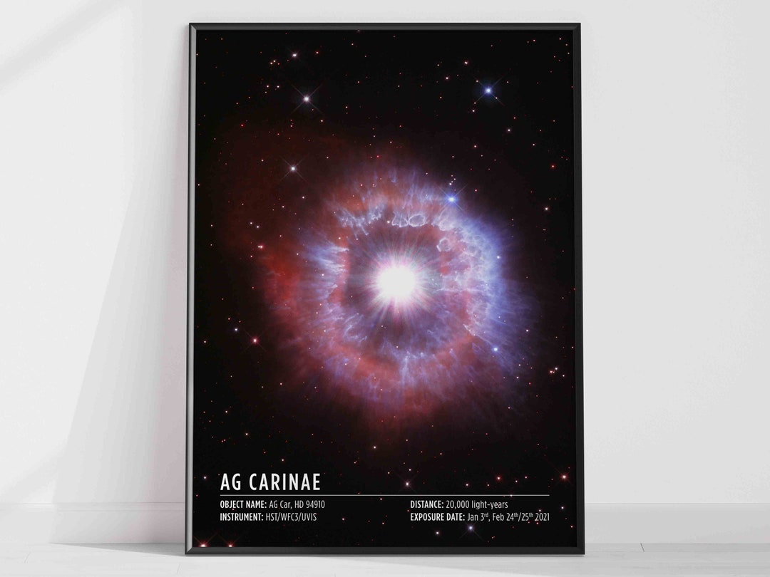 AG Carinae Hubble Space Telescope Poster Print, JWST, Euclid, NASA ...