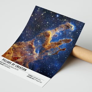 James Webb Space Telescope Poster Prints Set 1, JWST, NASA, Hubble ...