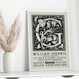 William Morris Letters/alphabet Prints, Vintage Art, Home/wall Decor ...