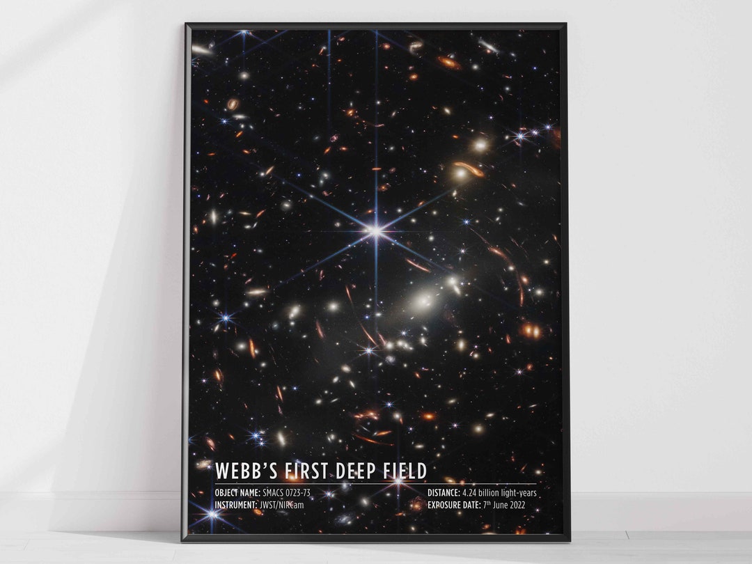 Webb's First Deep Field James Webb Space Telescope Poster Print, JWST ...