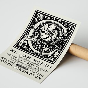 William Morris Letters/alphabet Prints, Vintage Art, Home/wall Decor ...