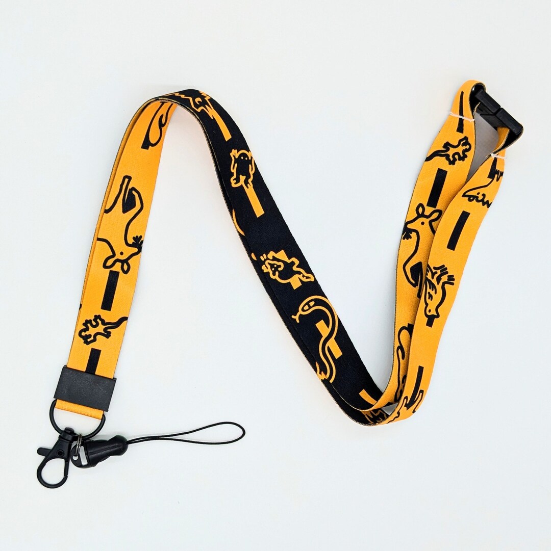 ROADKILL ZONE Lanyard - 18 Inch Double Sided Reversible Animals Key ...