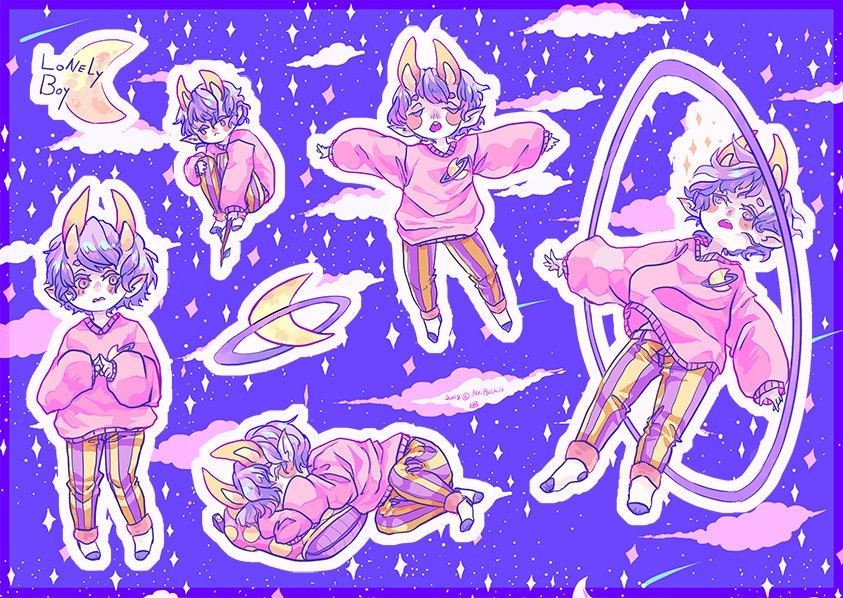 Demon Vinyl Sticker Sheets - Etsy