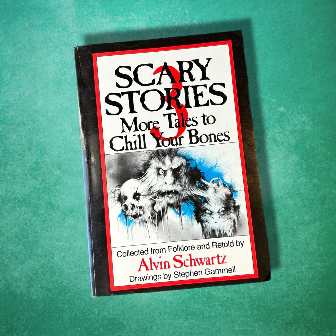 Scary Stories 3 More Tales to Chill Your Bones Vintage Spooky Kids ...