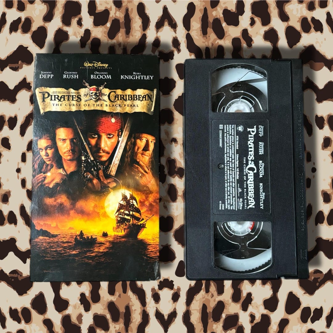 Pirates of the Caribbean: the Curse of the Black Pearl 2003 VHS Tape - Etsy