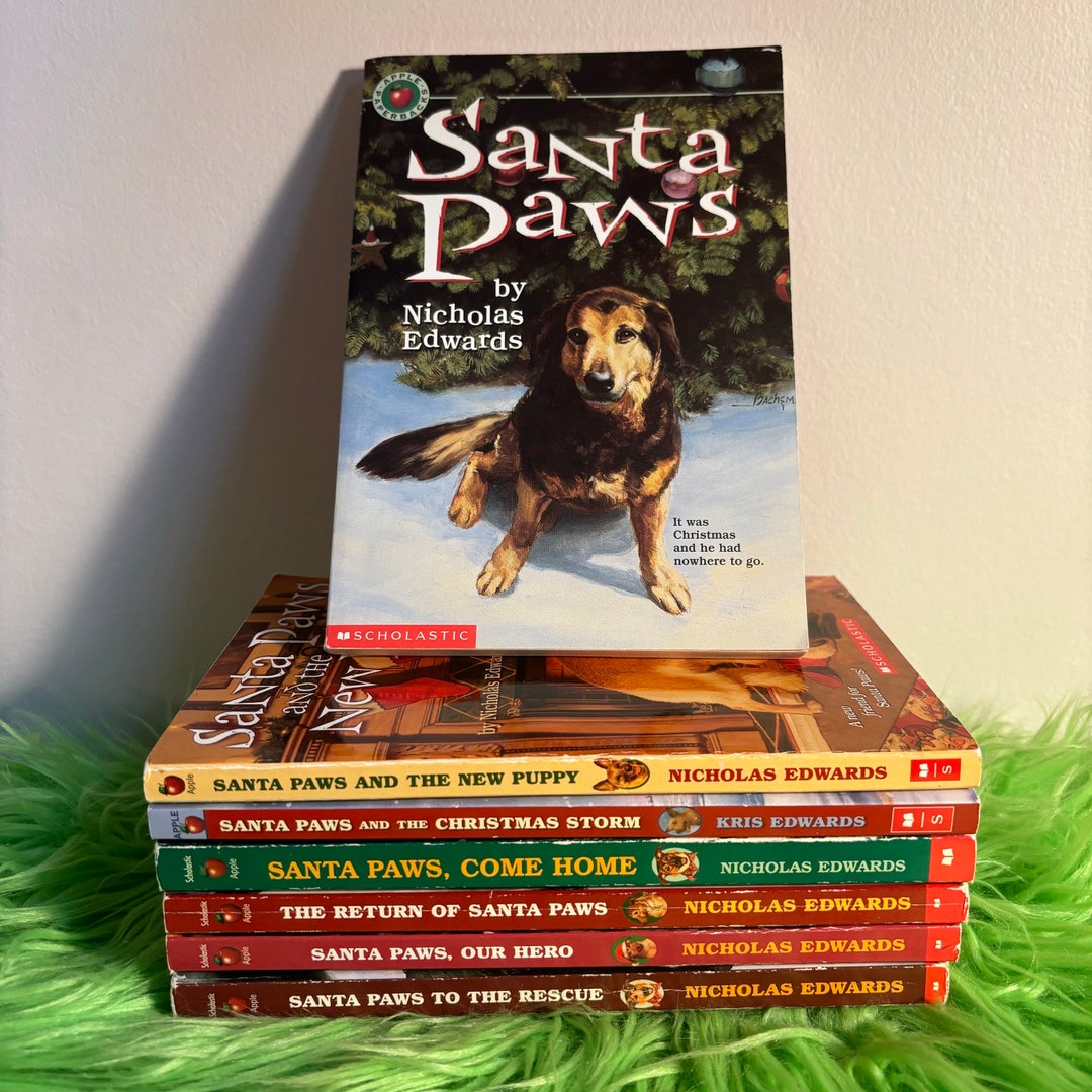 Lot of 7 Santa Paws Chapter Books by Nicholas Edwards Vintage 90s ...