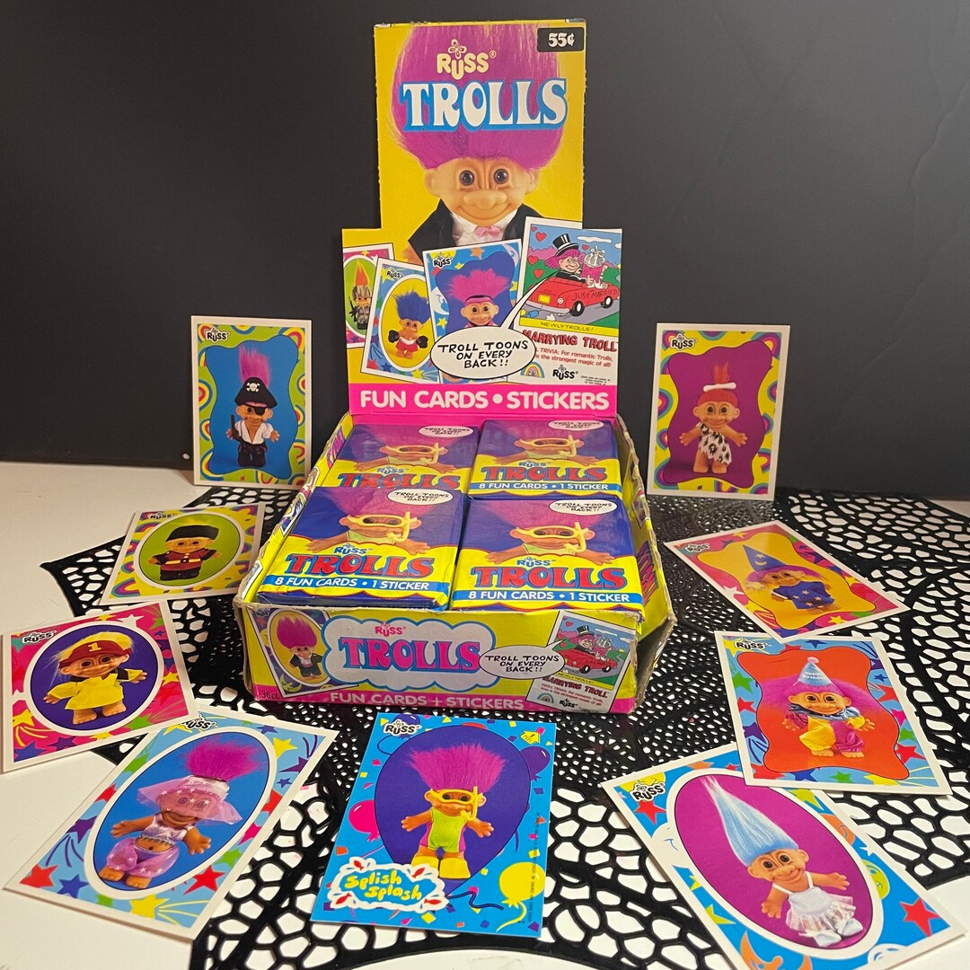Unopened Pack Of Vintage 90s Russ Trolls Topps Collectible Fun Cards ...