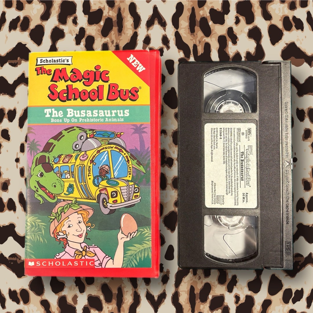 The Magic School Bus the Busasaurus Vintage 90s Scholastic Cartoon VHS ...