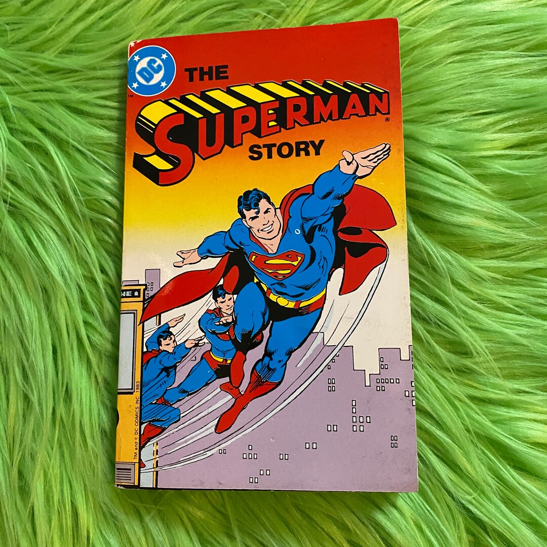 The Superman Story by Vintage DC Comics Paperback Book - Etsy