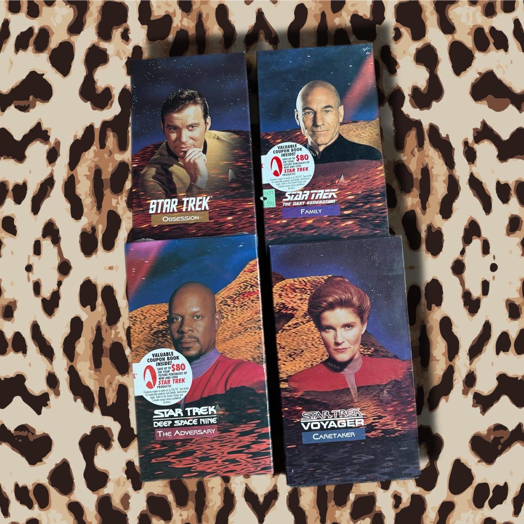 Lot of 4 Star Trek Captain Collection Sci Fi VHS Tapes - Etsy
