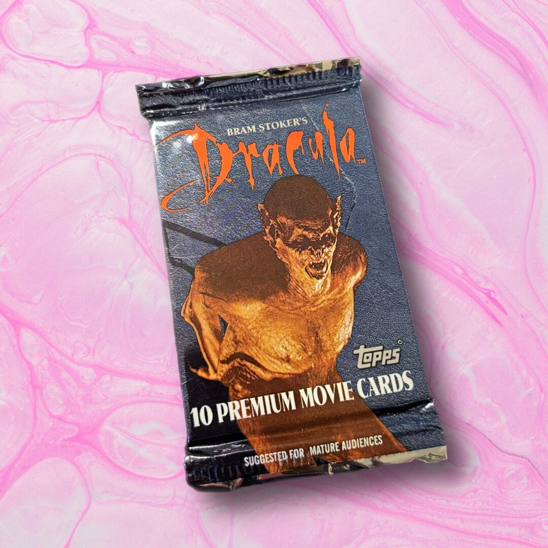 Bram Stokers Dracula Vintage 90s Topps Movie Trading Card Pack UNOPENED ...