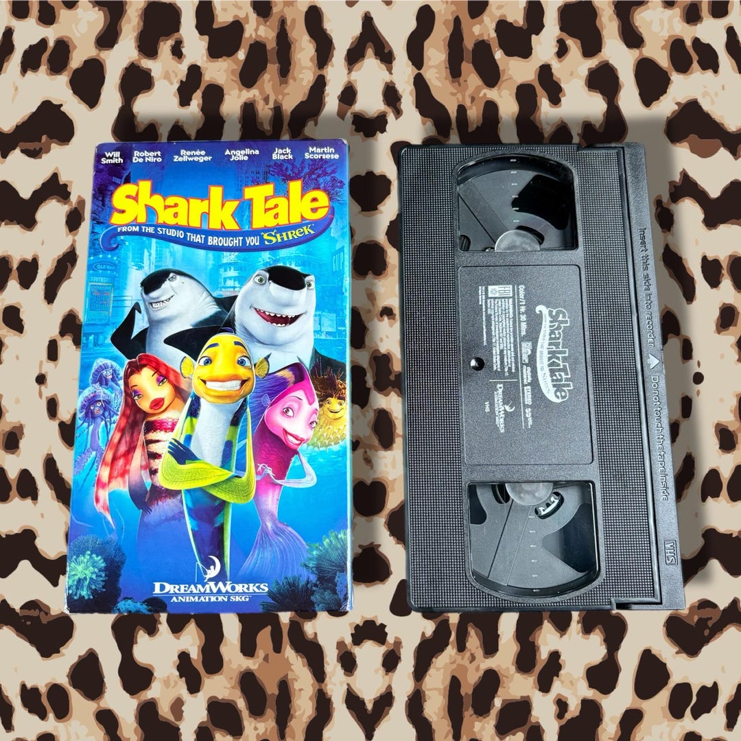 Shark Tale (2005) VHS Tape, Nostalgic Gift, 00s Nostalgia, Movie ...