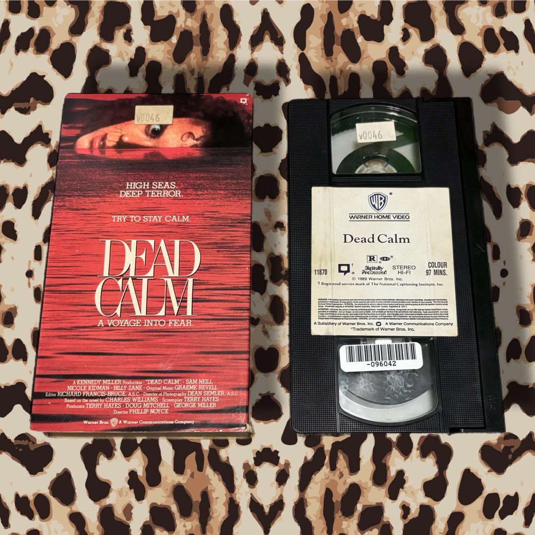 Dead Calm (1989) Vintage Horror Action VHS Tape - Etsy