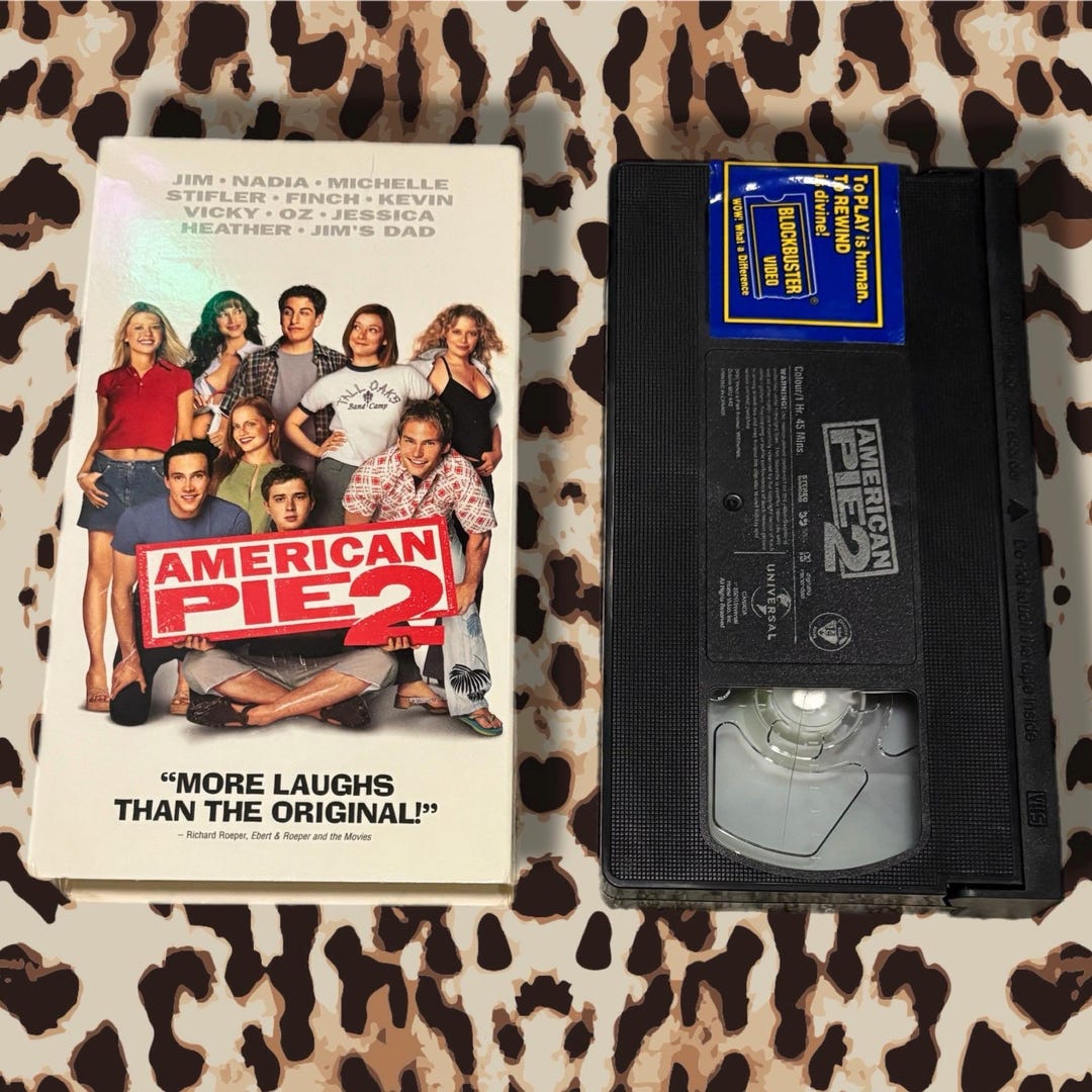 American Pie 2 (2001) Nostalgic Teen Comedy Drama VHS Tape - Etsy