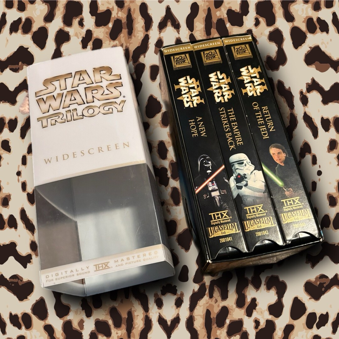 Star Wars Trilogy VHS Box Set Digitally Remastered Widescreen Edition ...