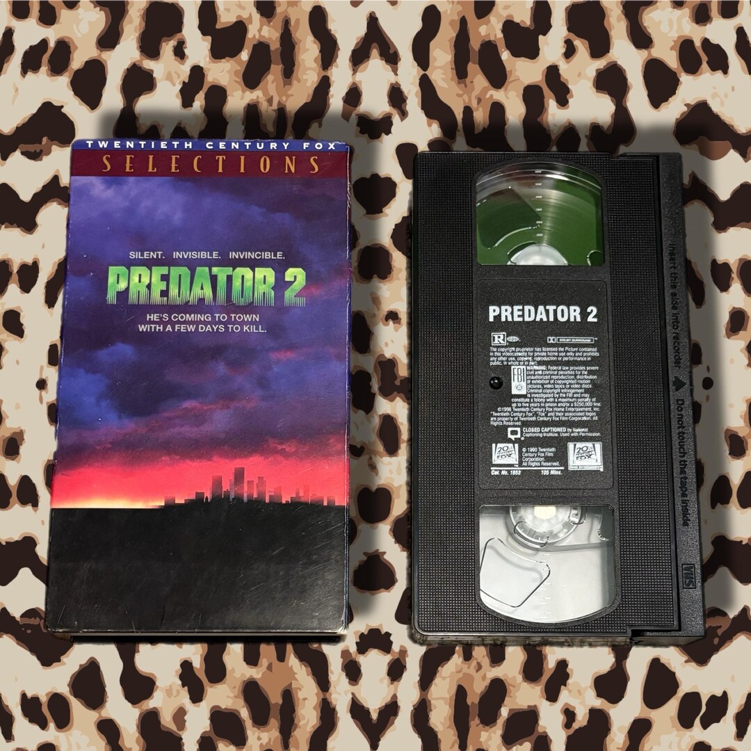 Predator 2 (1990) Vintage Action Sci-fi VHS Tape - Etsy