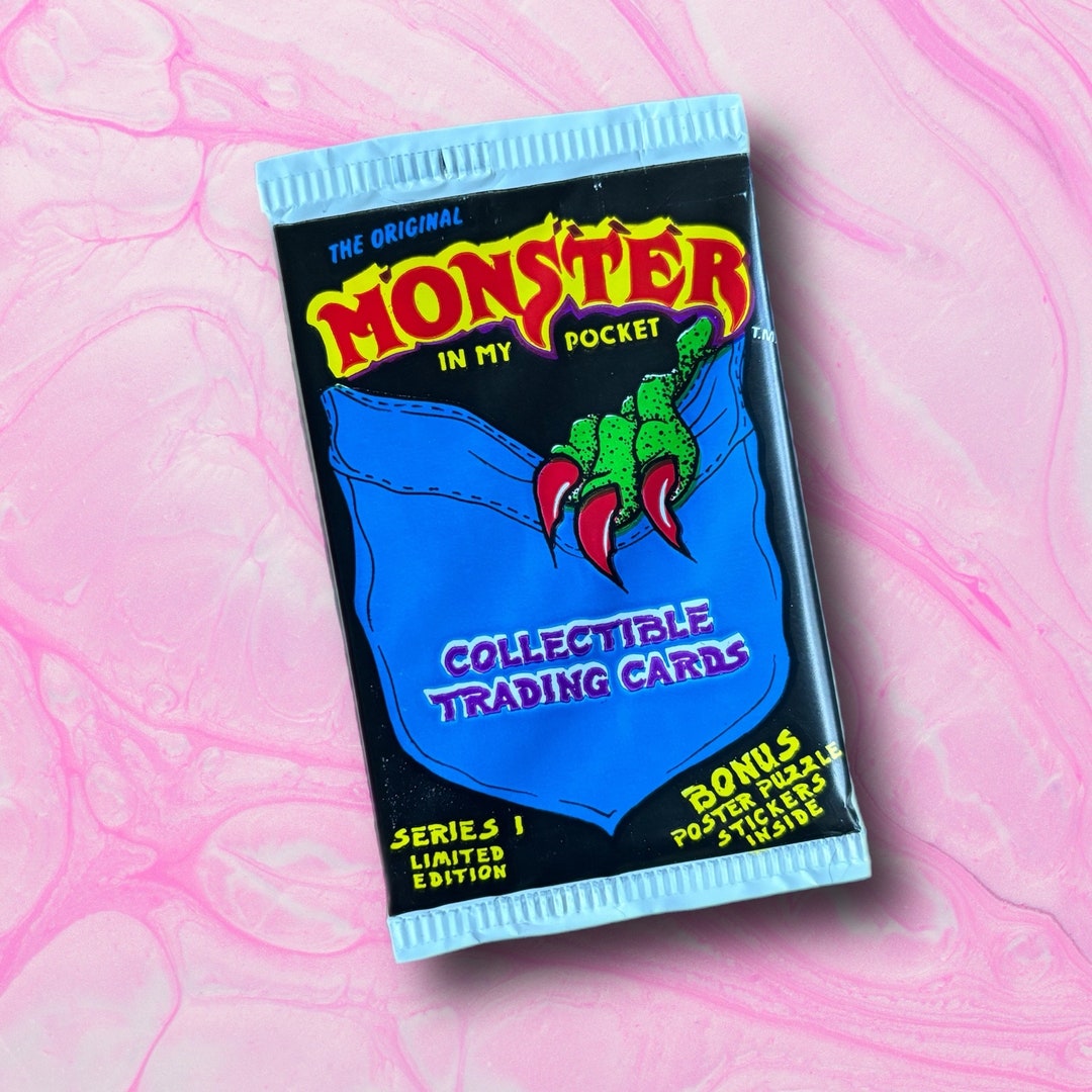 Monster in My Pocket Vintage 1991 Horror Trading Card Pack UNOPENED - Etsy
