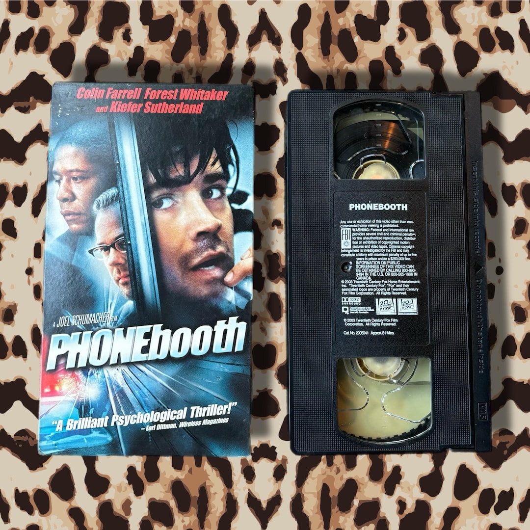 Phone Booth (2002) Colin Farrell Crime Thriller VHS Tape - Etsy