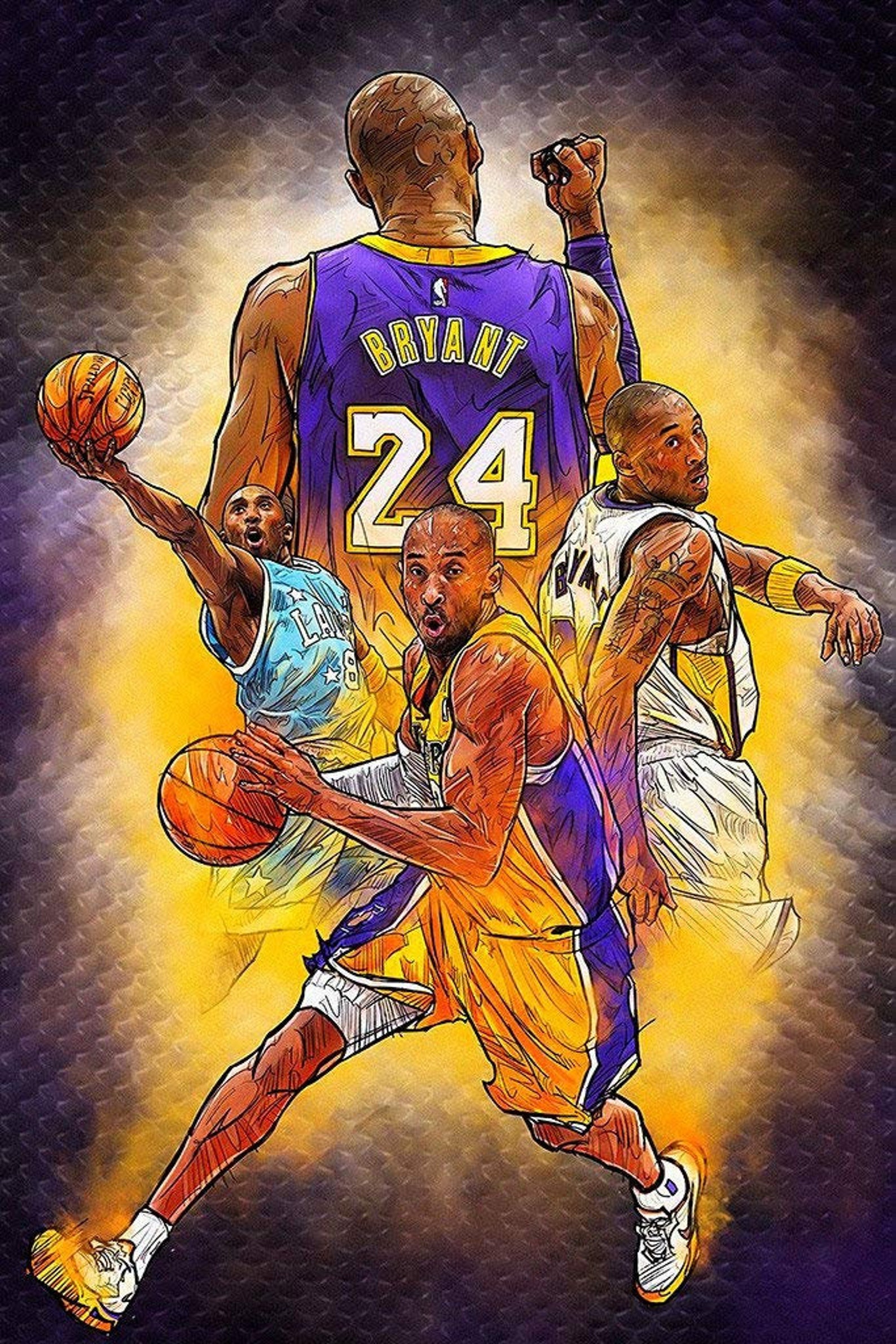 FoveroPoster Kobe Bryant Ritiro Partita Basket NBA Poster | Etsy