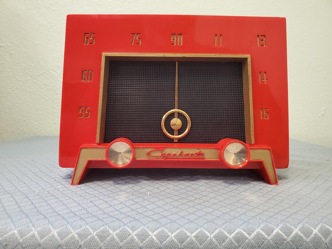 Capehart - Farnsworth Model T-522 (bright Red) 1953, AM Vacuum Tube ...