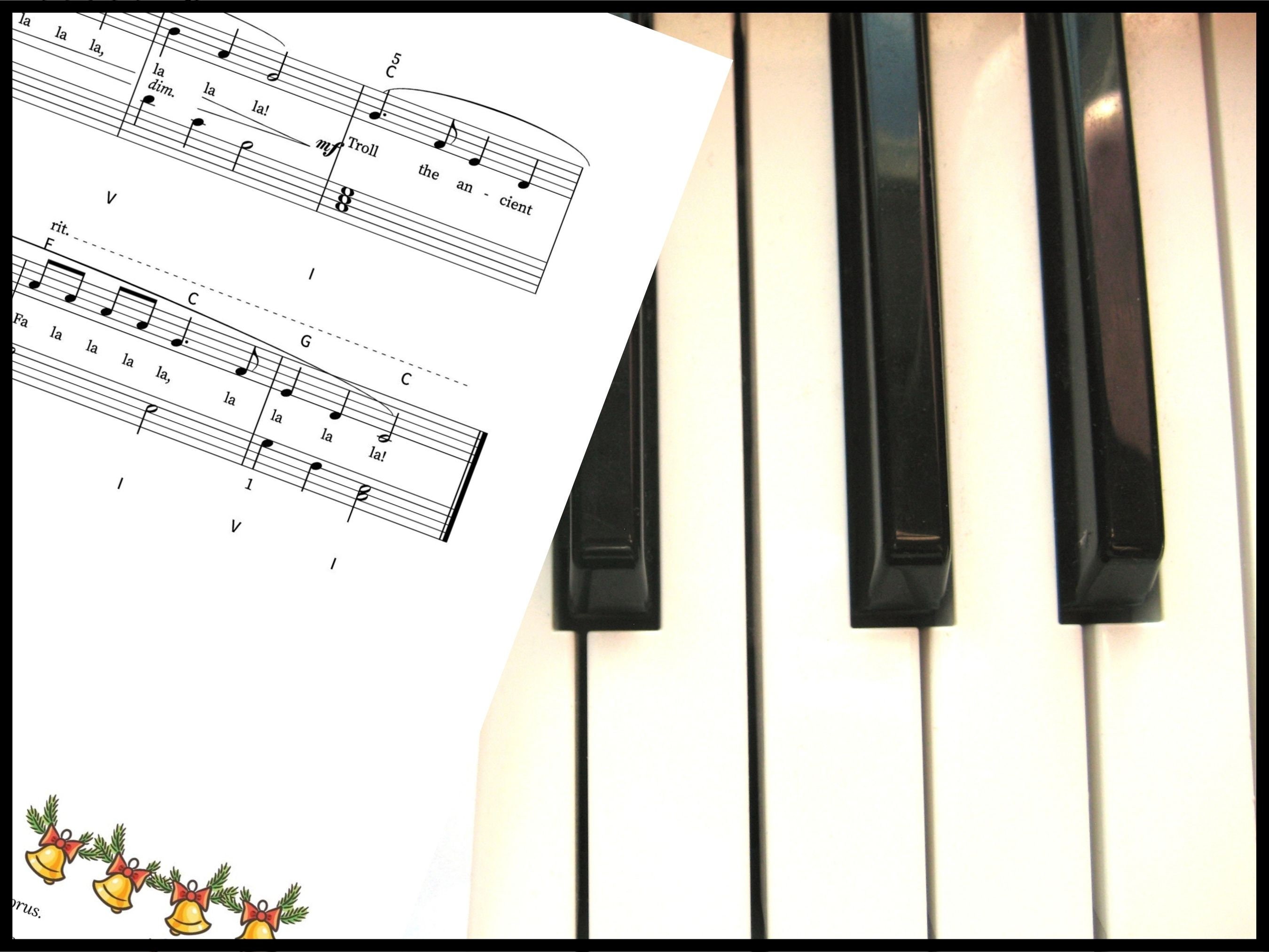 Deck the Halls, Christmas Sheet Music, Easy Piano Music for Beginners ...