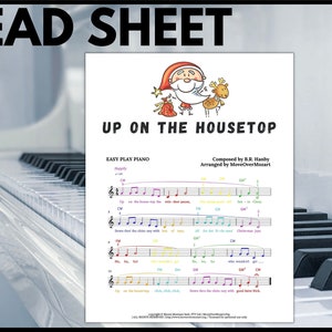 Up on the Housetop, Christmas Sheet Music, Holiday Music, Piano Sheet ...