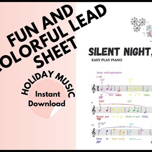 Silent Night, Christmas Sheet Music, Holiday Music, Piano Sheet Music ...