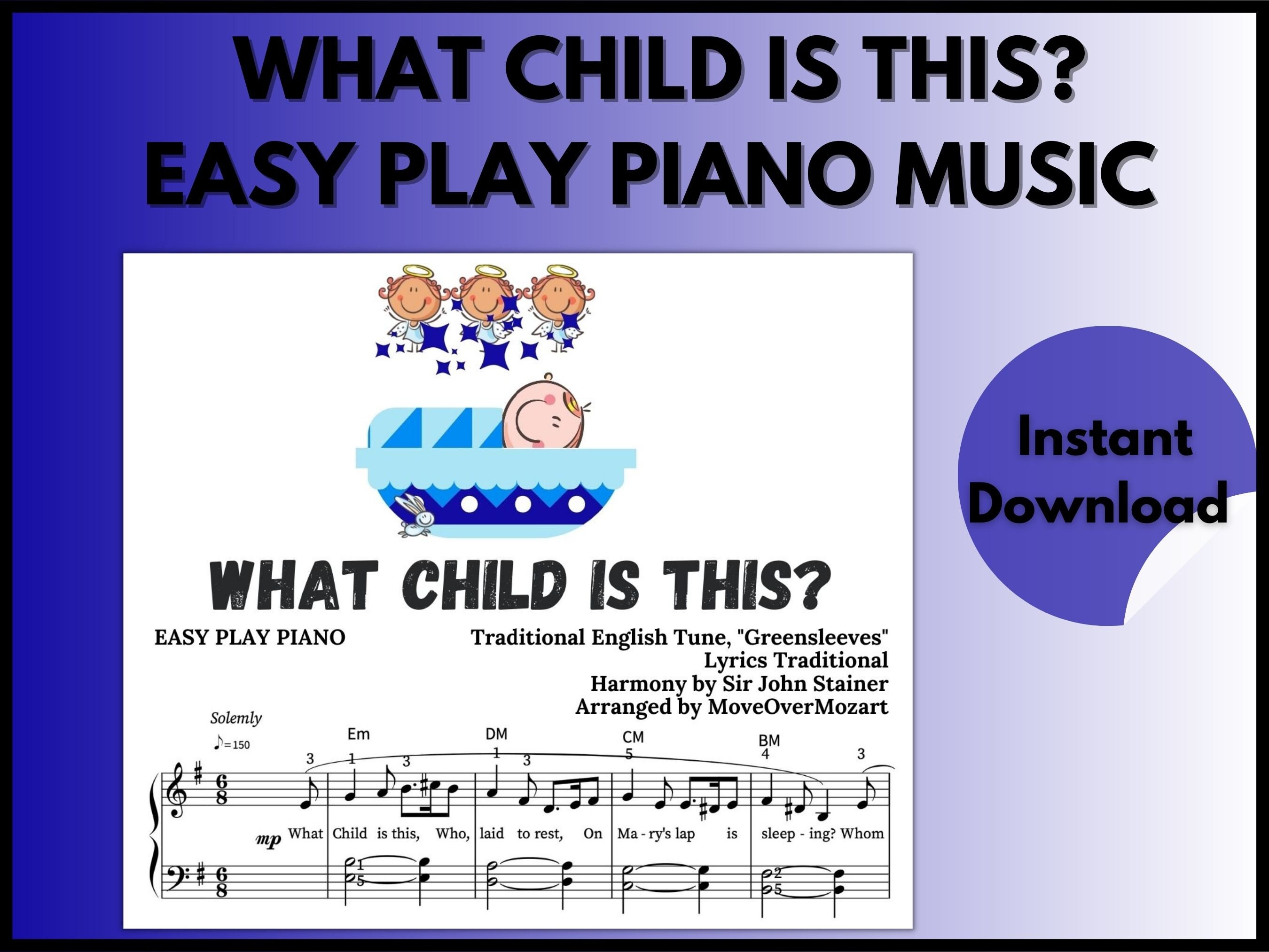 What Child is This, Christmas Sheet Music, Holiday Music, Piano Sheet ...