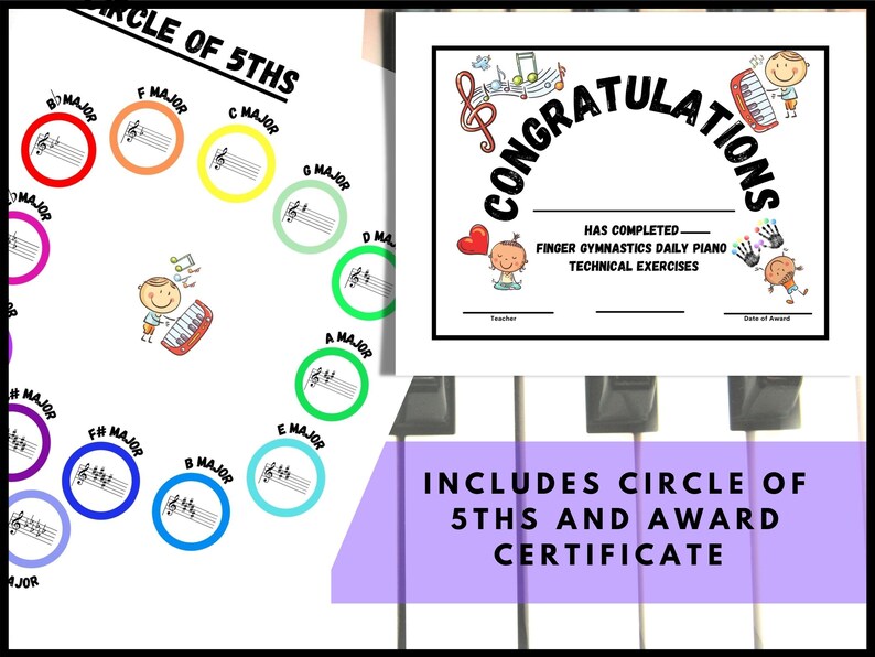 Finger Gymnastics: 25 Daily Piano Scales and Technique in C - Etsy México